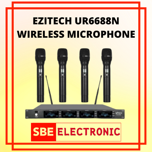 EZITECH UR6688N PROFESSIONAL WIRELESS MICROPHONE SYSTEM | Shopee Malaysia