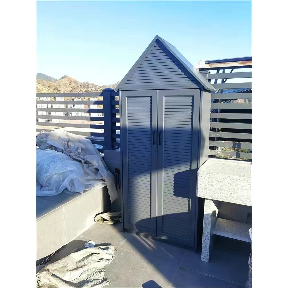 Outdoor aluminum alloy storage cabinet, sun proof and waterproof, yard ...
