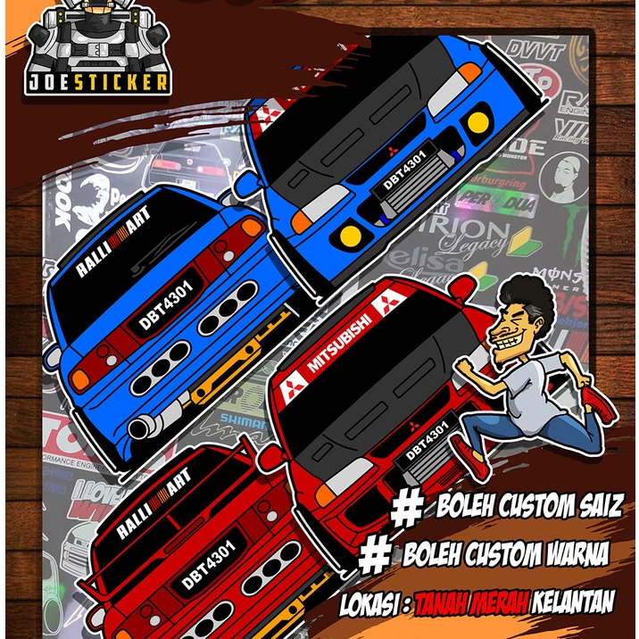 Sticker kereta evo 3 siap no plat | Shopee Malaysia