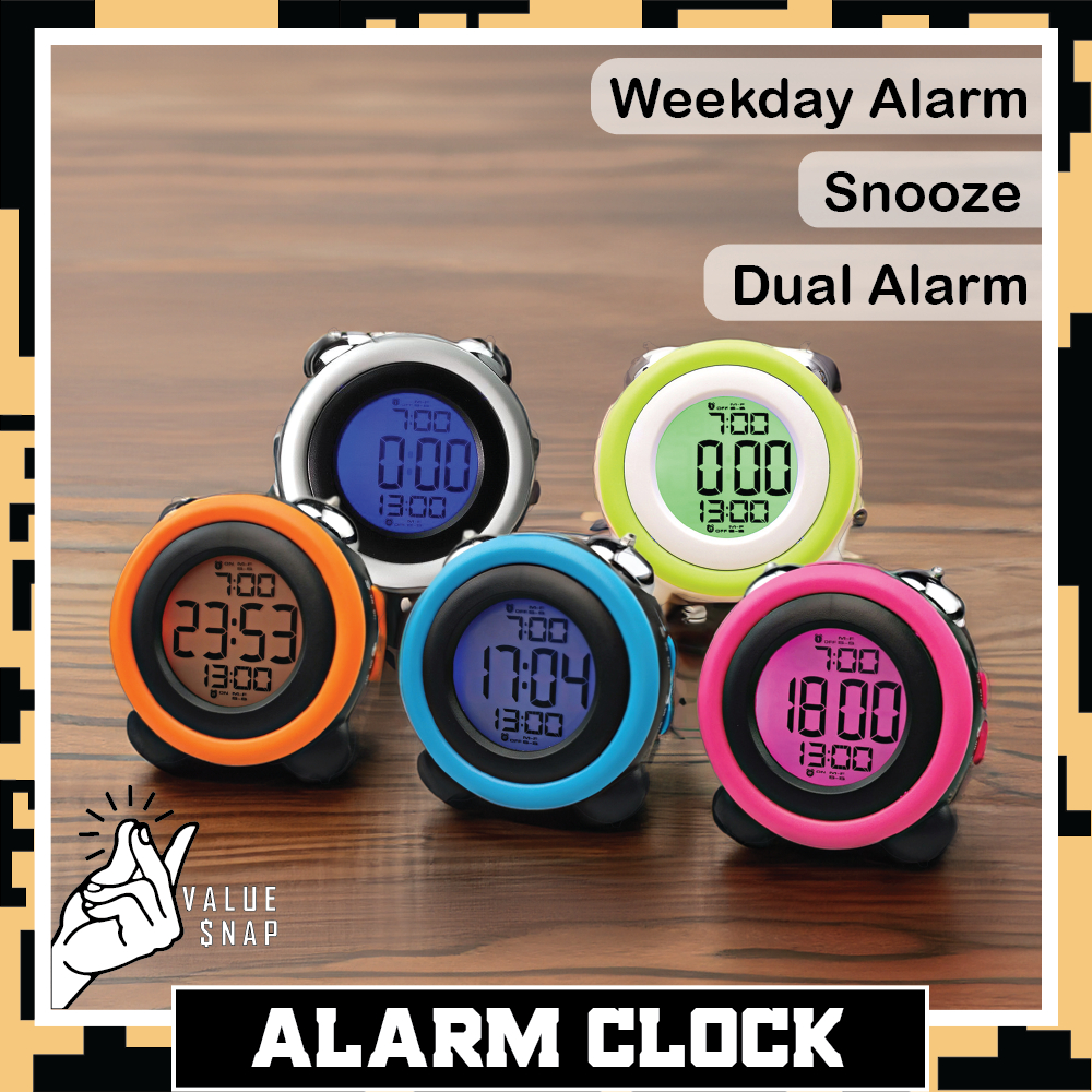 Alarm Digital Clock Jam Loceng Alarm Kuat Jam Digital Meja Alarm Clock ...