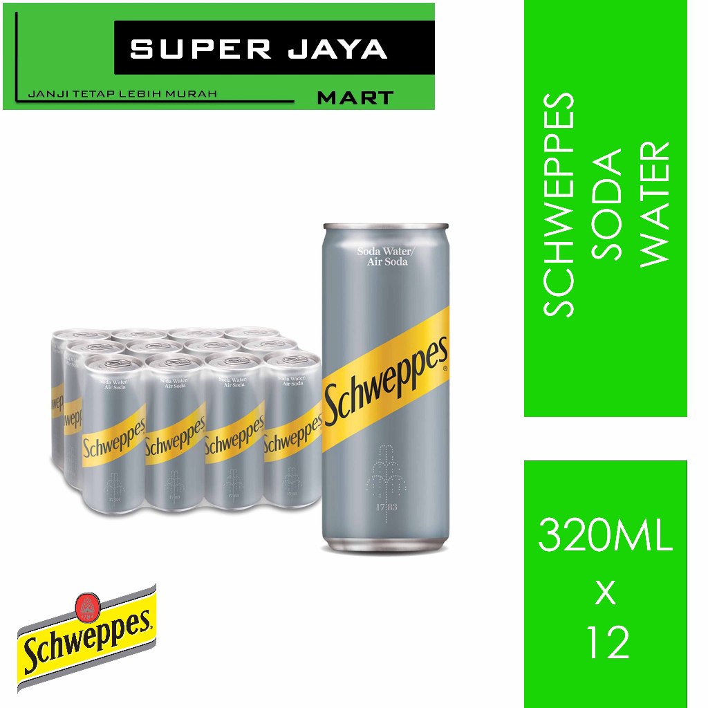 Schweppes Soda Water /Tonic Water 320mlx4 can | Shopee Malaysia