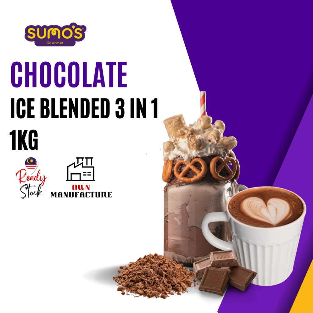 Sumo's 𝐂𝐇𝐎𝐂𝐎𝐋𝐀𝐓𝐄 𝐈𝐜𝐞 𝐁𝐥𝐞𝐧𝐝𝐞𝐝 𝐌𝐢𝐱 𝐏𝐨𝐰𝐝𝐞𝐫 1kg HALAL | Shopee Malaysia