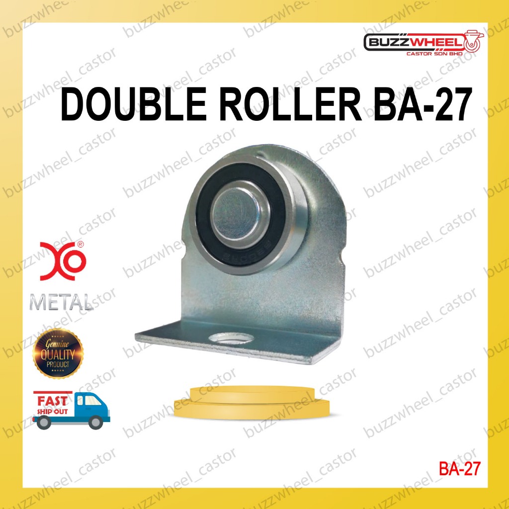 BA-27 (14.5MM X 51MM X 30MM) METAL NON-CAP SLIDING GATE ROLLER/ WHEEL ...