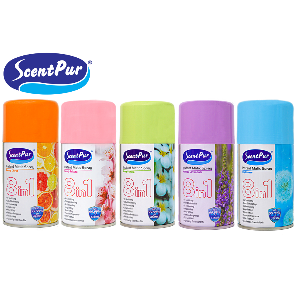 ScentPur 8 In 1 Instant Matic Spray Refill (300ml) Air freshener spray | Shopee Malaysia