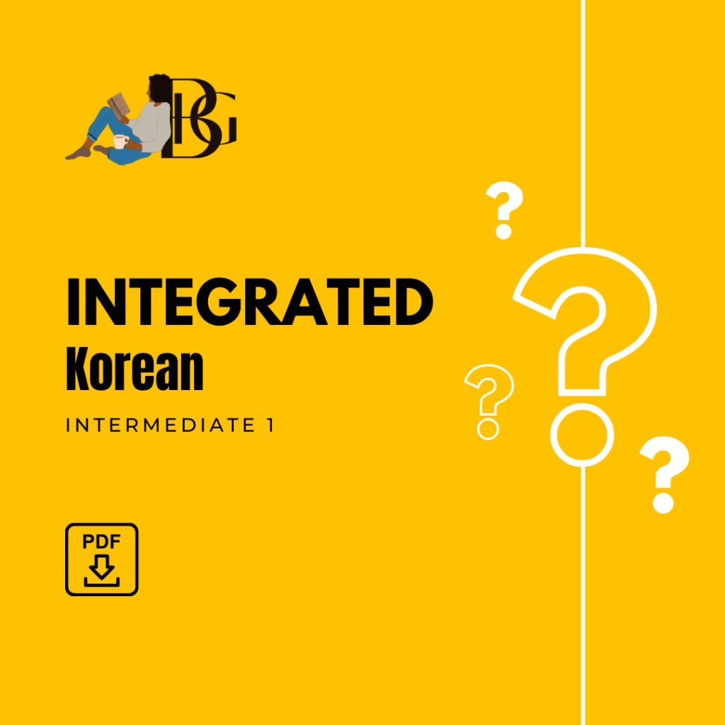 Intergrated Korean Intermediate 1 & 2 - Textbook Third Edition | Shopee ...