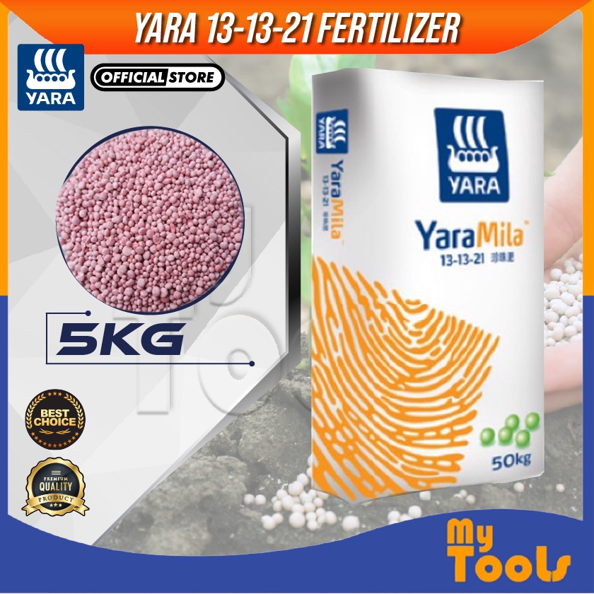 Mytools YaraMila 13-13-21 (5KG) Baja YaraMila Compound Fertilizer Yara ...