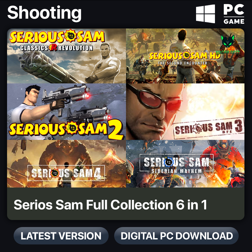 🖥️PC GAME🖥️ Serious Sam Full Collection [DIGITAL DOWNLOAD & OFFLINE ...