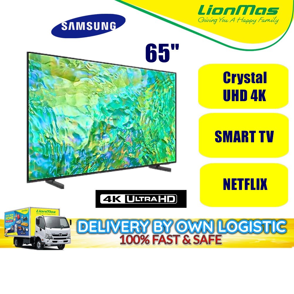 Samsung 65" Crystal UHD 4K Smart LED TV UA65BU8000KXXM UA65BU8000KX ...