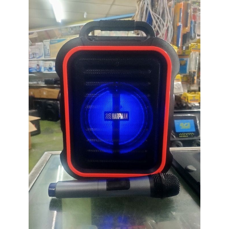 HAPRMAN HPT-X50 6.5 INCH PORTABLE PA SPEAKER WITH WIRELESS MICROPHONE(1 ...