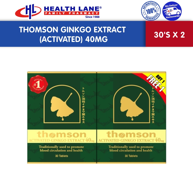 Thomson Ginkgo Extract Activated (40mg - 30's x 2) | Shopee Malaysia