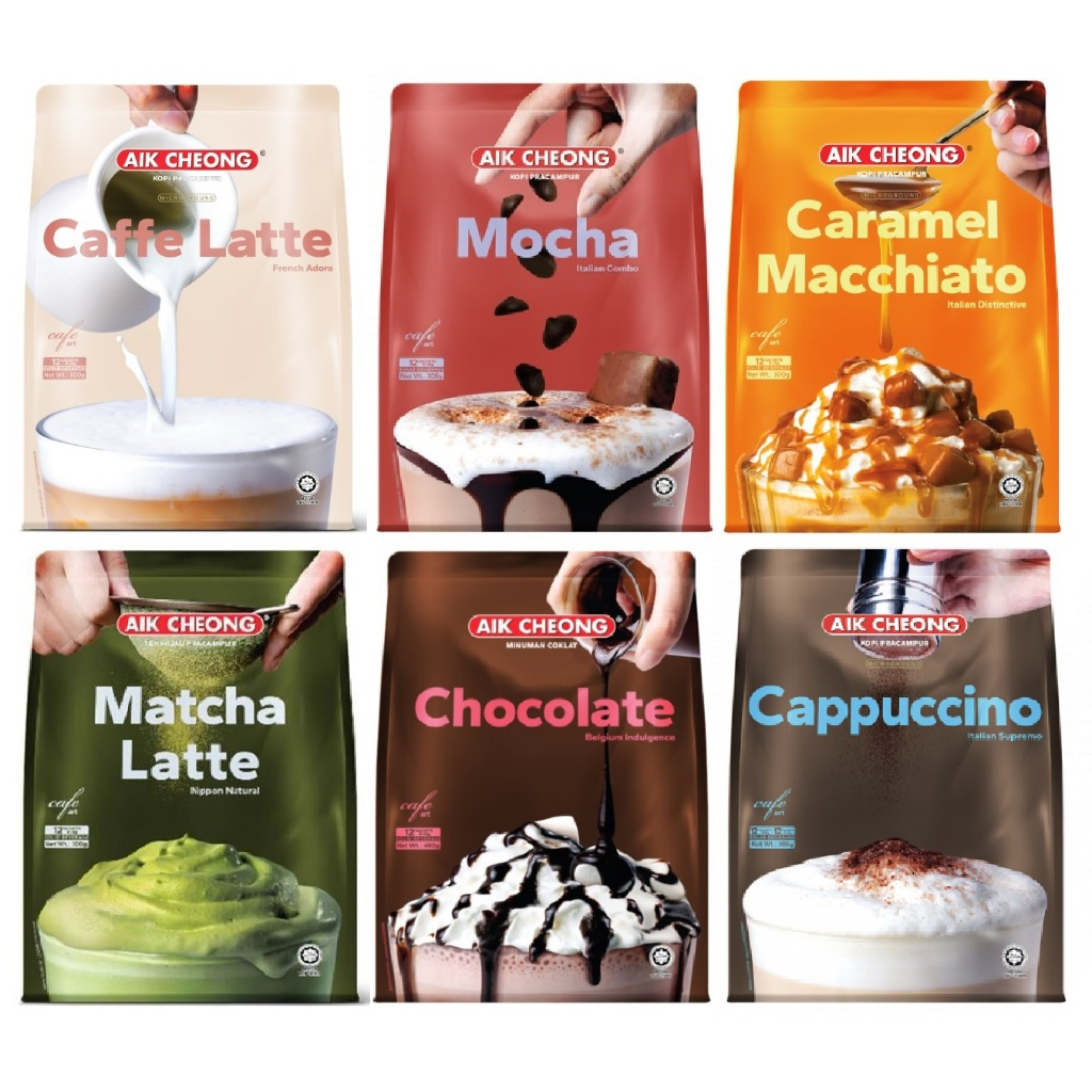 Aik Cheong 3in1 (Chocolate/Cappuccino/Matcha/Macchiato/Mocha) | Shopee ...