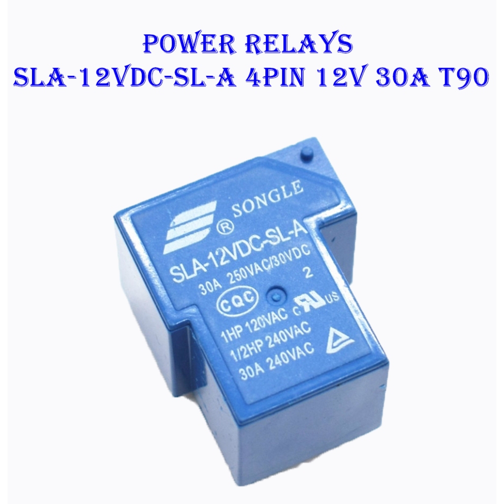 Power Relays SLA-12VDC-SL-A 4PIN 12V 30A T90 | Shopee Malaysia