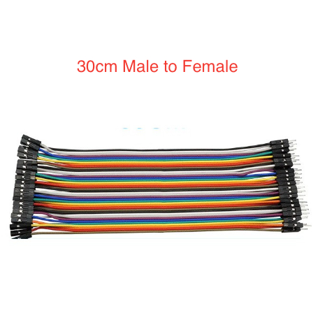 Arduino Dupont Jumper Wire 40 Way 2.54mm 30cm Male to Female | Shopee ...