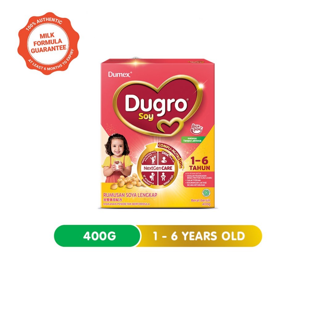 Dumex Dupro Soy Tailored Nutrition Milk Formula 0-12 months (400g ...