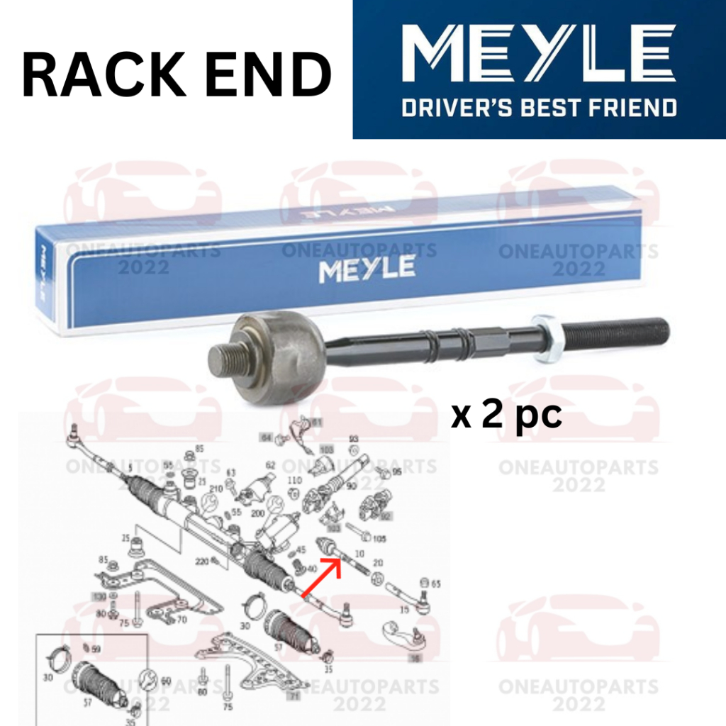 MEYLE GERMANY INNER TIE ROD / RACK END MERCEDES BENZ W203 CLK W209 CLS ...