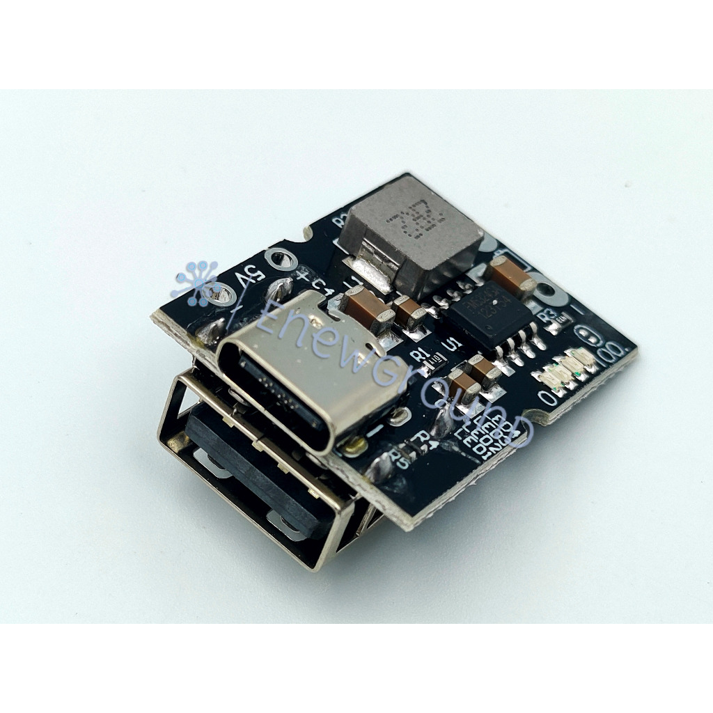 Battery charging and DC-DC boost module (Mini version, 5V 2A, Type-C ...