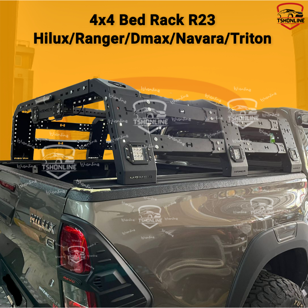 Bed Rack R23 For Hilux Ranger Dmax Triton Navara Bed Rack with LED ...