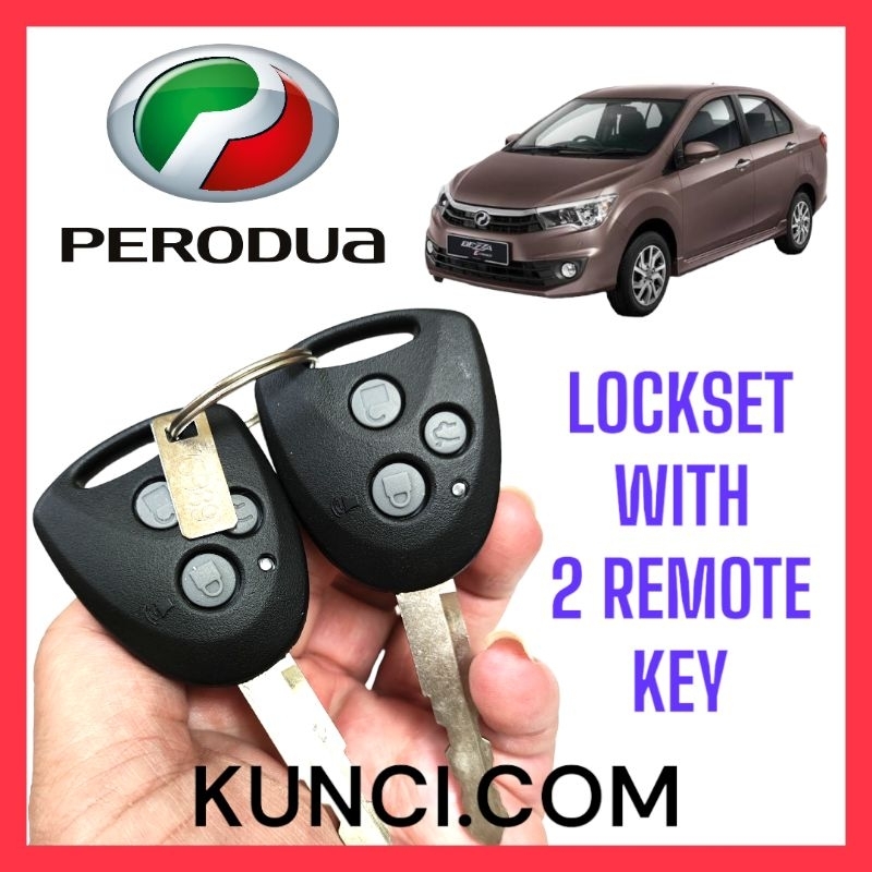 PERODUA BEZZA AXIA KEY SET LOCK SET | Shopee Malaysia