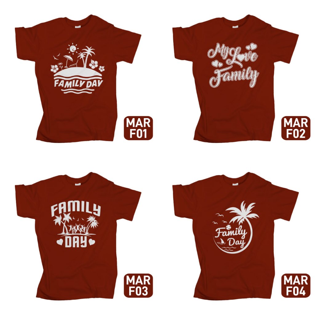 Baju Jersey Family Day - Maroon | Shopee Malaysia