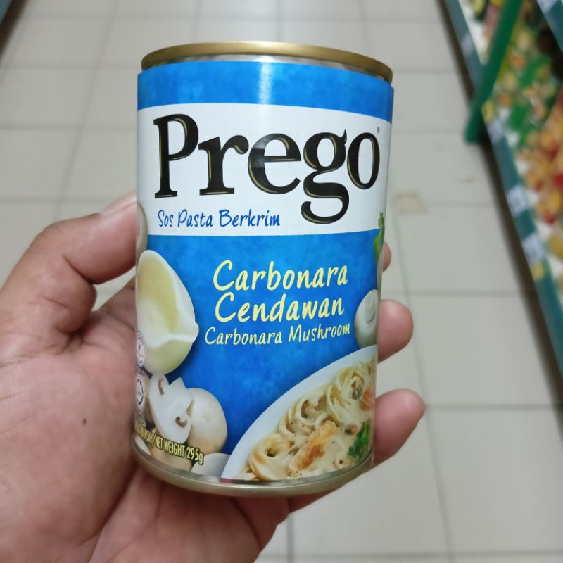Sos Pasta Berkrim Prego Carbonara Cendawan Carbonara Mushroom 295g ...