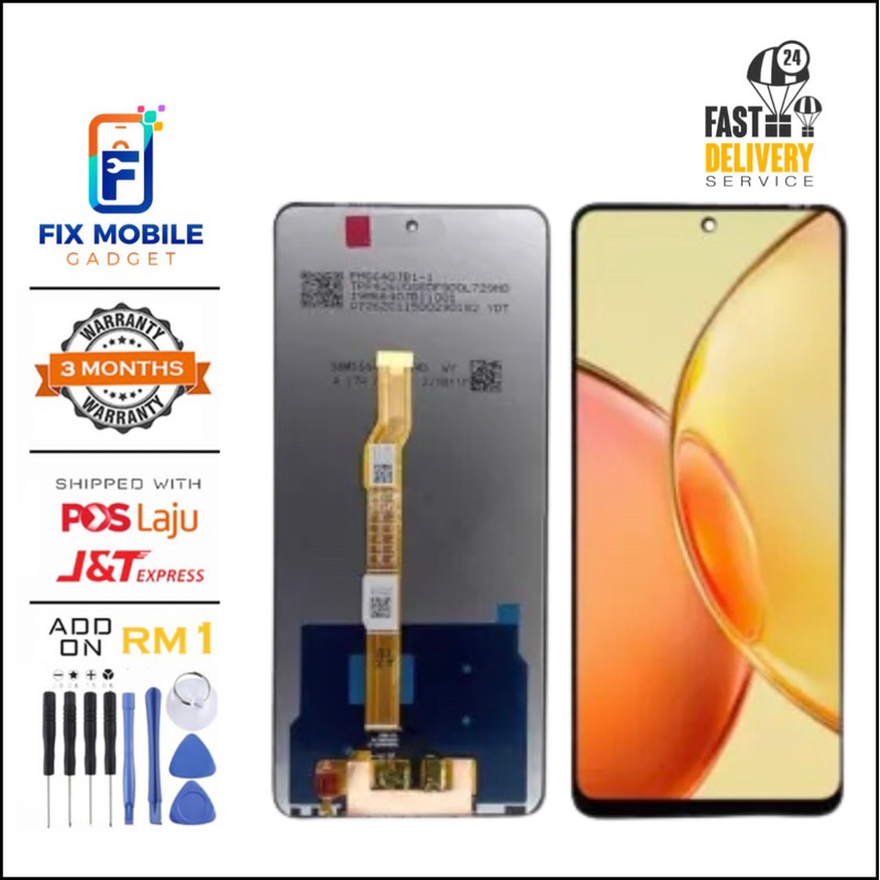 Vivo Y36 4G 5G Y78 (CHINA) IQOO Z7X 5G Lcd Touch Screen Replacement ...