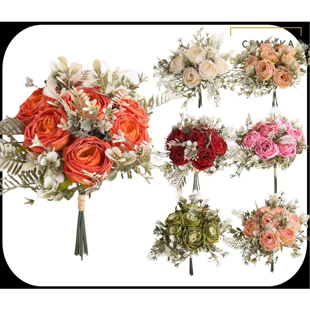 Korean Rose Hand Bouquet Wedding Hand Bouquet Flower Bridal Bouquet l ...