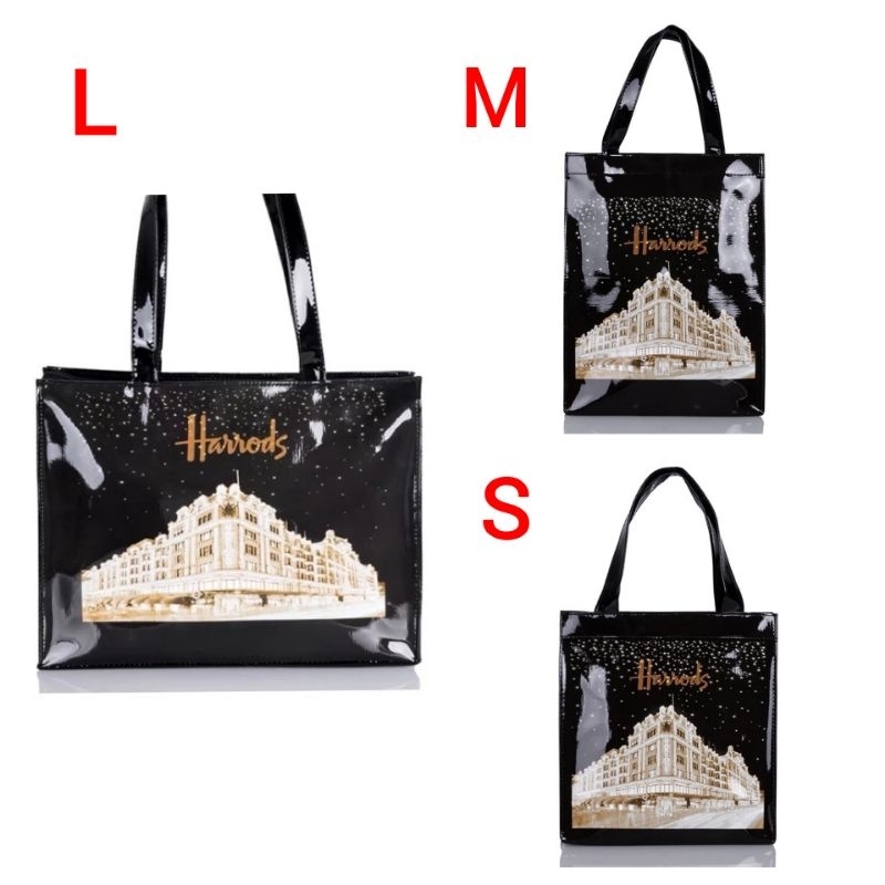 🌸 Ready Stock - Harrods PVC Tote Bag (Mall2 Black) 🌸 | Shopee Malaysia