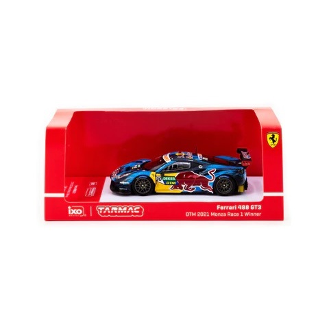 Tarmac Works X iXO Models 1/64 "Red Bull" Ferrari 488 GT3 - DTM 2021 ...