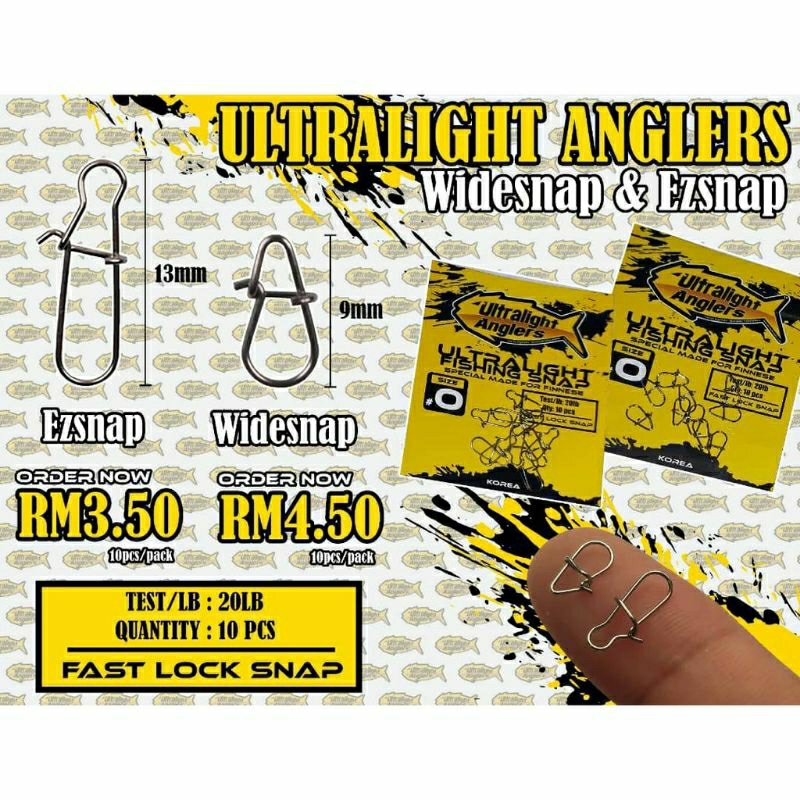 🔥🇲🇾WIDE SNAP & EZ SNAP🔥 BY ULTRALIGHT ANGLERS | Shopee Malaysia