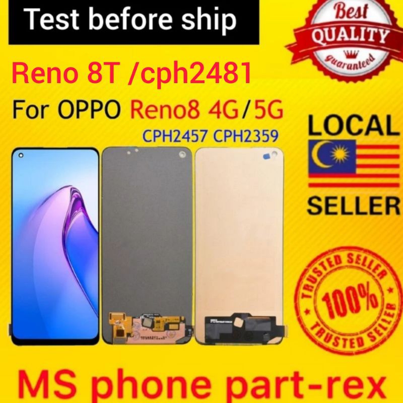RENO 8 LCD 4G/5G RENO 8T LCD CPH2481 Reno 8 lcd Reno 8t lcd reno 8 lcd ...