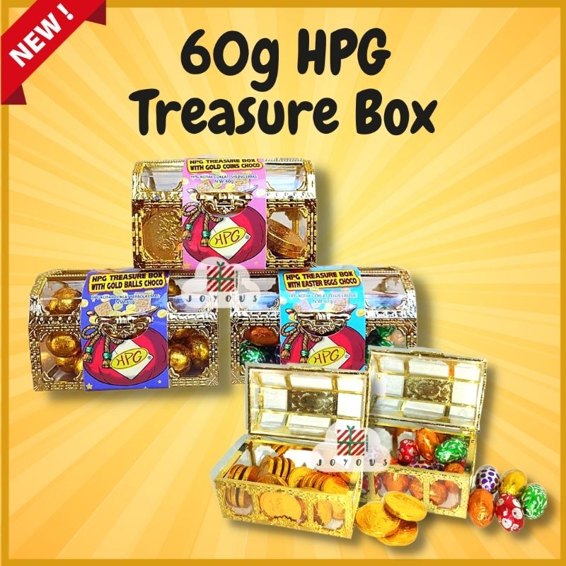 60g Chocolate Treasure box [Coin/Ball/Easter Egg/Bar] | Shopee Malaysia