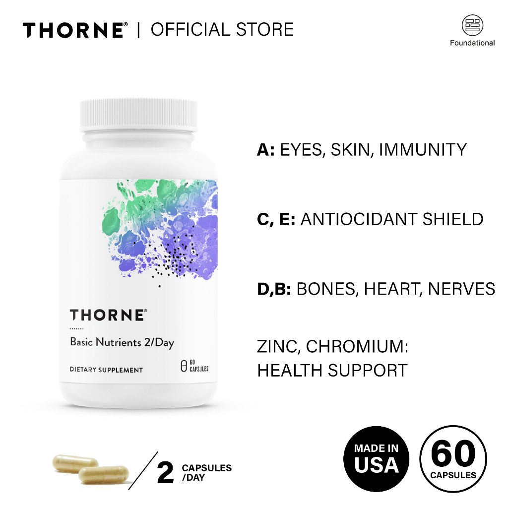 Thorne Basic Nutrients 2/Day 60 Capsules | Shopee Malaysia