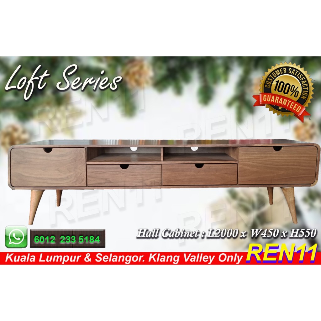 Solid TV Cabinet, Coffee Table, Display Cabinet, Console Cabinet - Wood Series | Shopee Malaysia