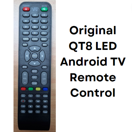 Original QT8 LED Android TV Remote Control AMPQ LQ HEIDENZ GELL DENN ...
