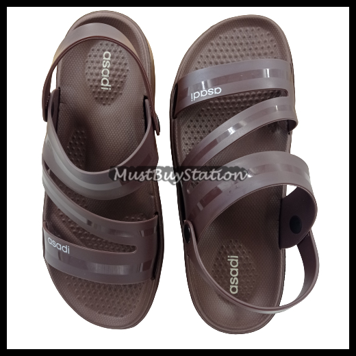 MBS Asadi Men Rubber Sandal Shoes Straps Adjustable MSAY-80304 Size 40 ...