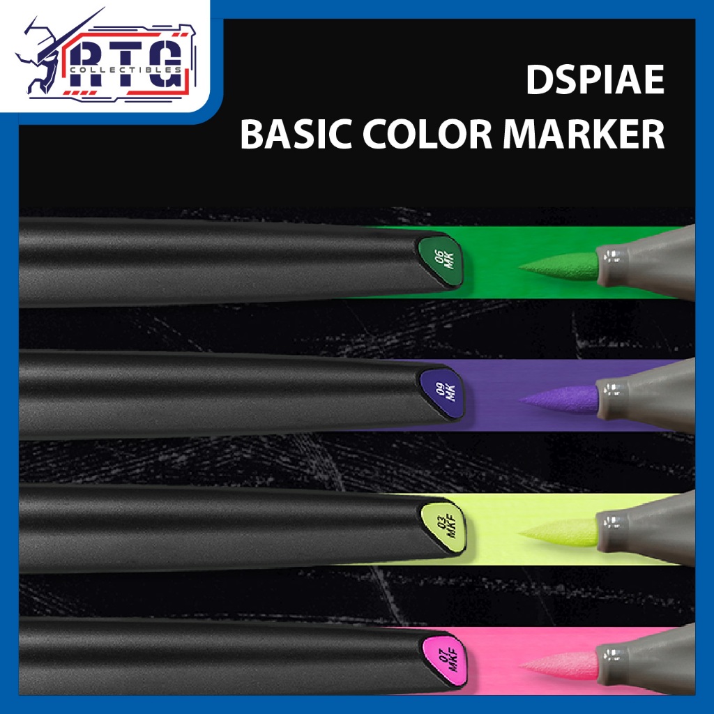 [RTG] DSPIAE Soft Tip Marker Pen / Basic Color / Acrylic Markers ...