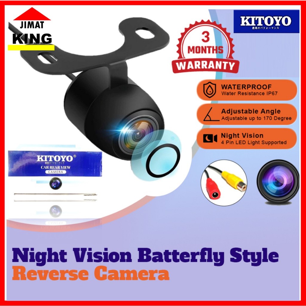 KITOYO REAR Car LED Reverse Camera Belakang Kamera rear view parking ...