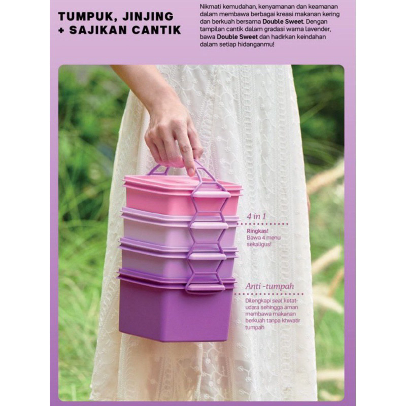 tupperware double sweet (1 set) | Shopee Malaysia