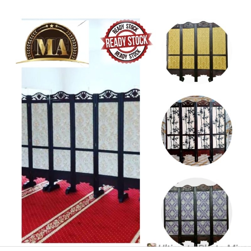 Original Partition Kayu | Pembahagi Ruang Kayu Original Wood screen ...