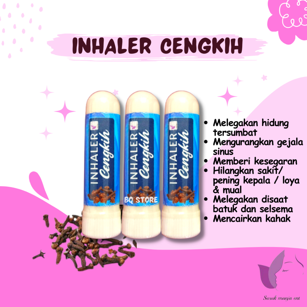 INHALER CENGKIH | SELSEMA | HIDUNG TERSUMBAT | RESDUNG | SINUS | BATUK ...