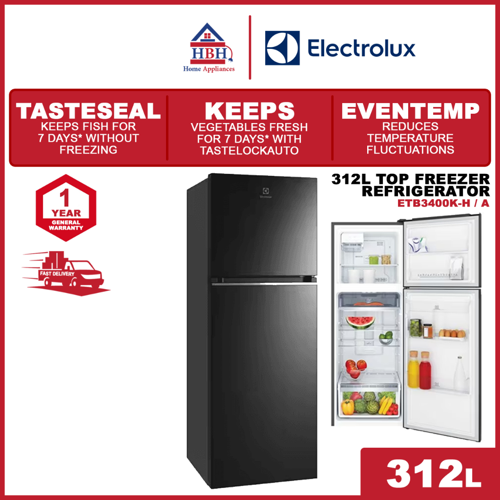 Electrolux ETB3400K-H ETB3400K-A 312L 2 Door UltimateTaste 300 Top ...