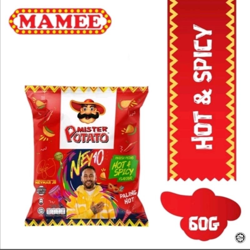 Mister Potato 60g Product by MAMEE 😘 Perisa Hot spicy 😘 3 pack | Shopee ...
