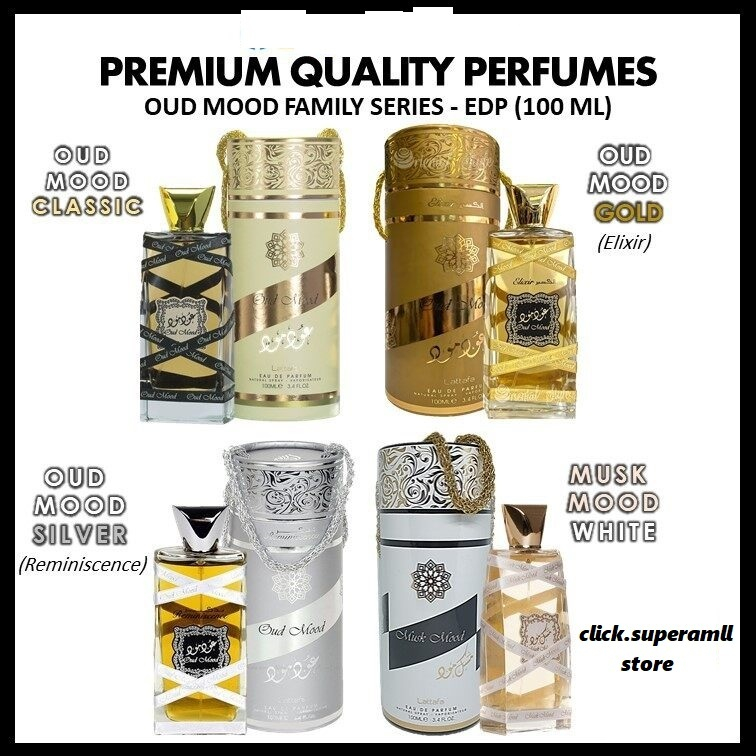 **New Arrival** ARAB PERFUME OUD MOOD 100ML FOR MEN & WOMEN MINYAK ...