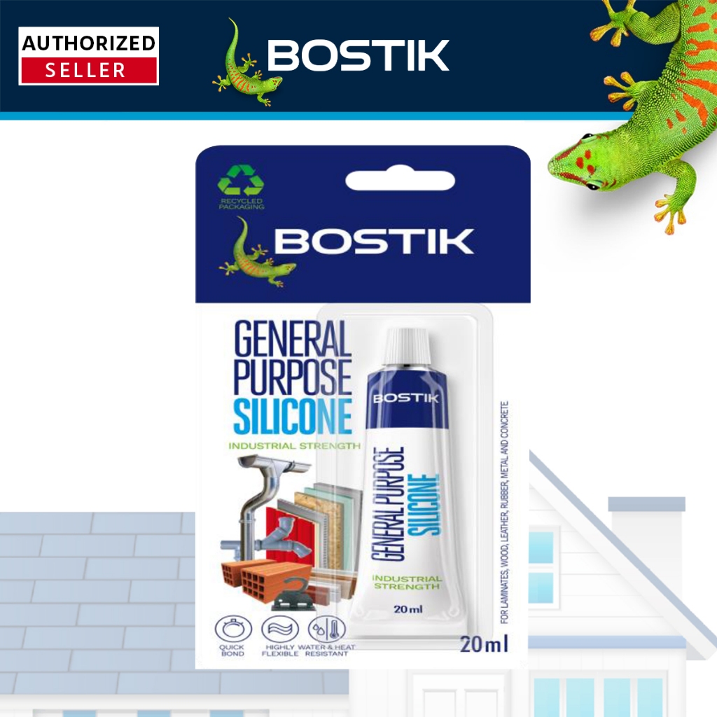 Bostik General Purpose Silicone Neutral Cure Sealant 20ml (Clear ...