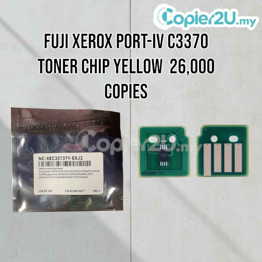 FUJI XEROX PORT-IV C3370/5570 TONER CHIP YELLOW | Shopee Malaysia