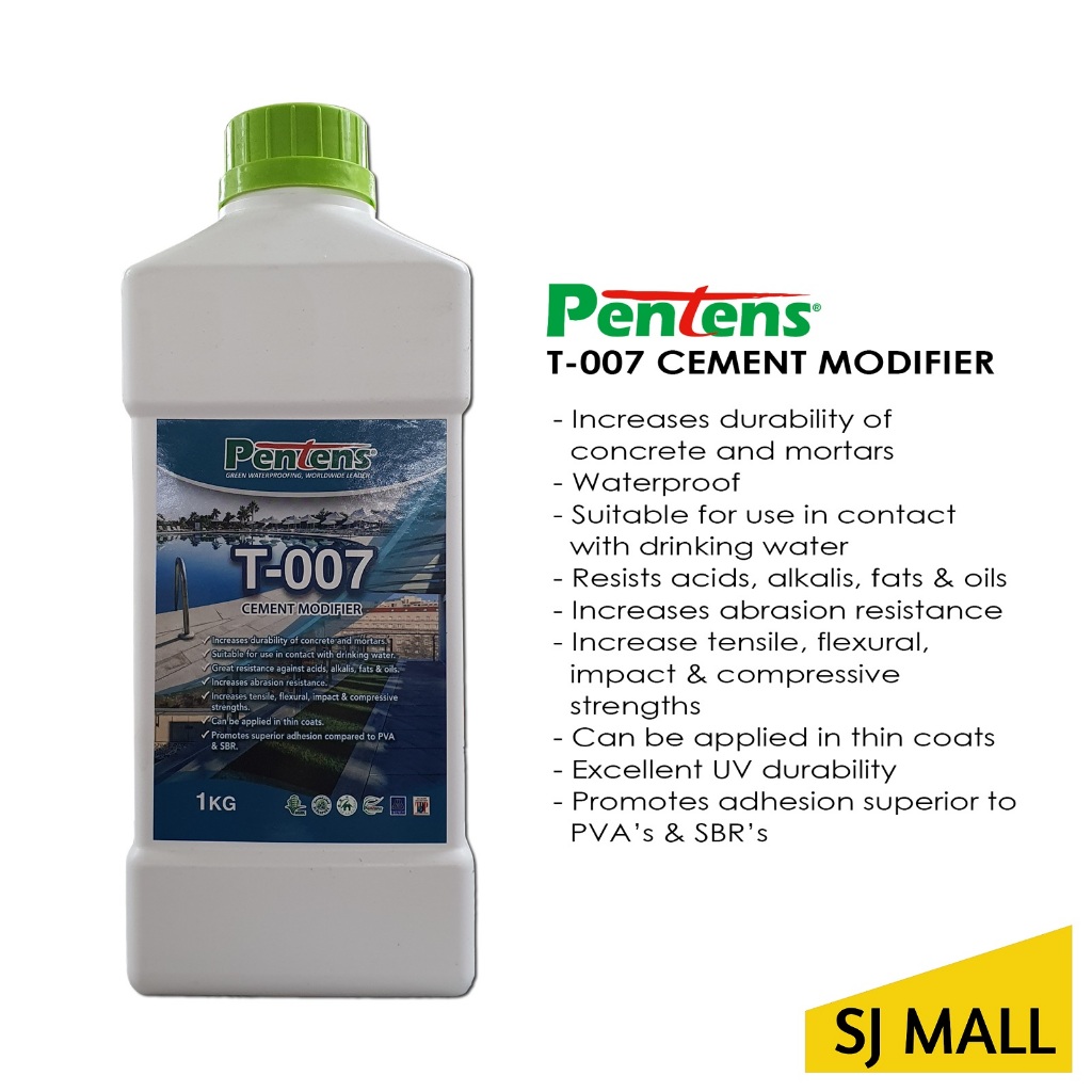 PENTENS T007 Cement Modifier WP Primer Waterproofing 1kg 防水涂料底漆 [SJ ...