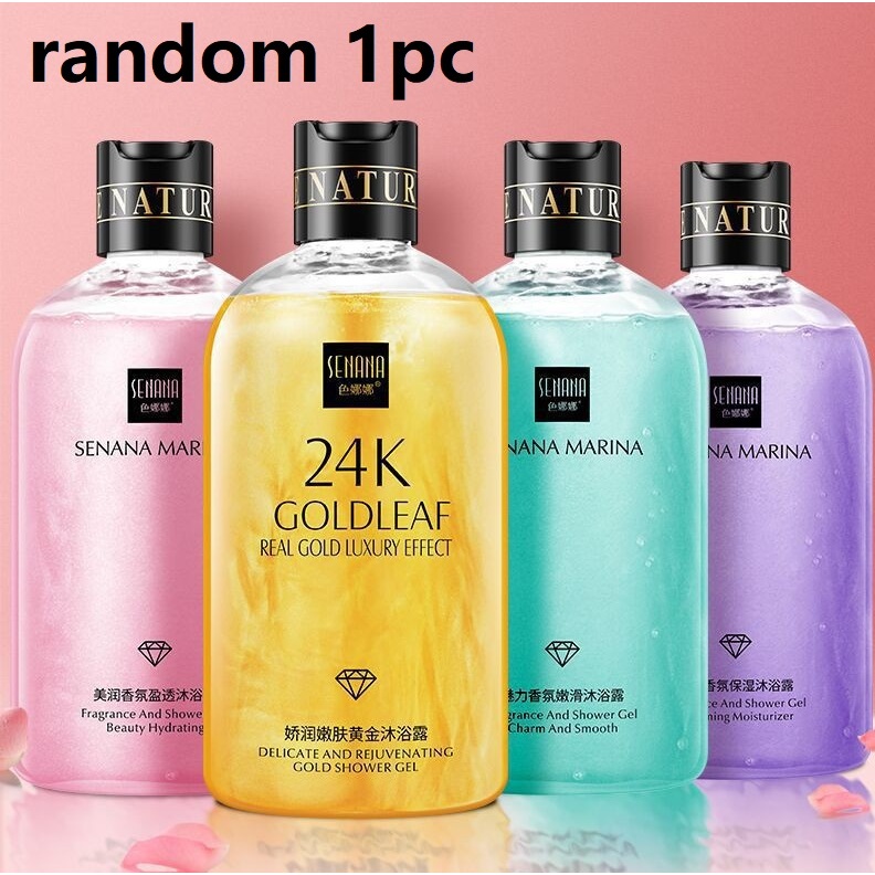 Senana venzen 24K gold shower gel foam moisturizing skin deep cleansing ...