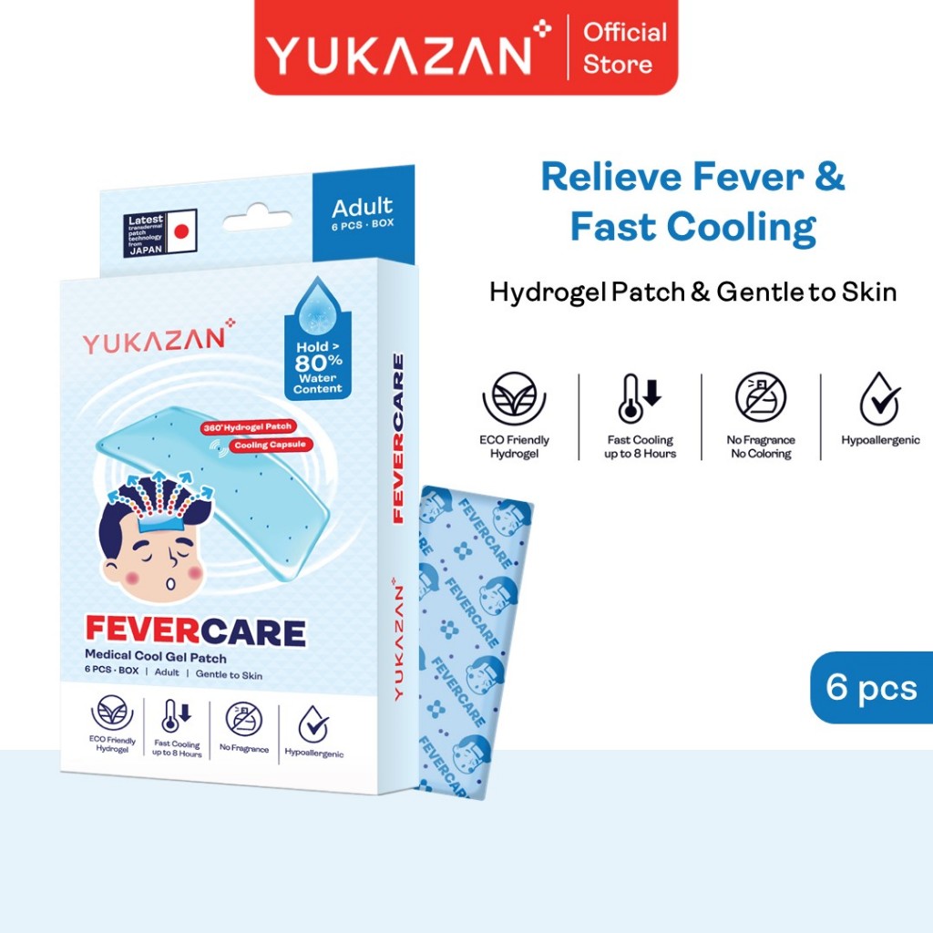 [EXP 2025 SEPT] Yukazan Adult Fevercare Medical Cool Gel Patch Fever ...