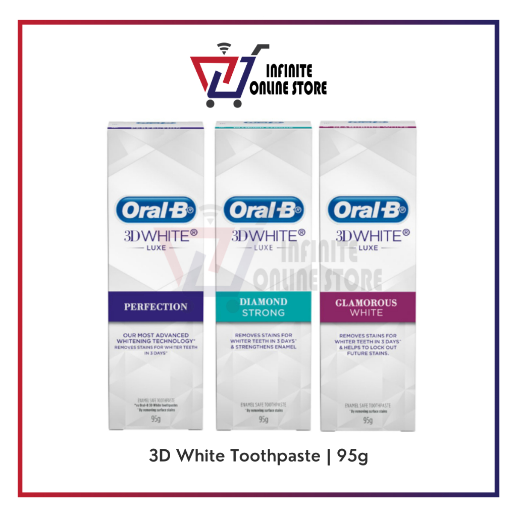 Oral-B 3D White Luxe Whitening Teeth Toothpaste (95g) ( Perfection ...