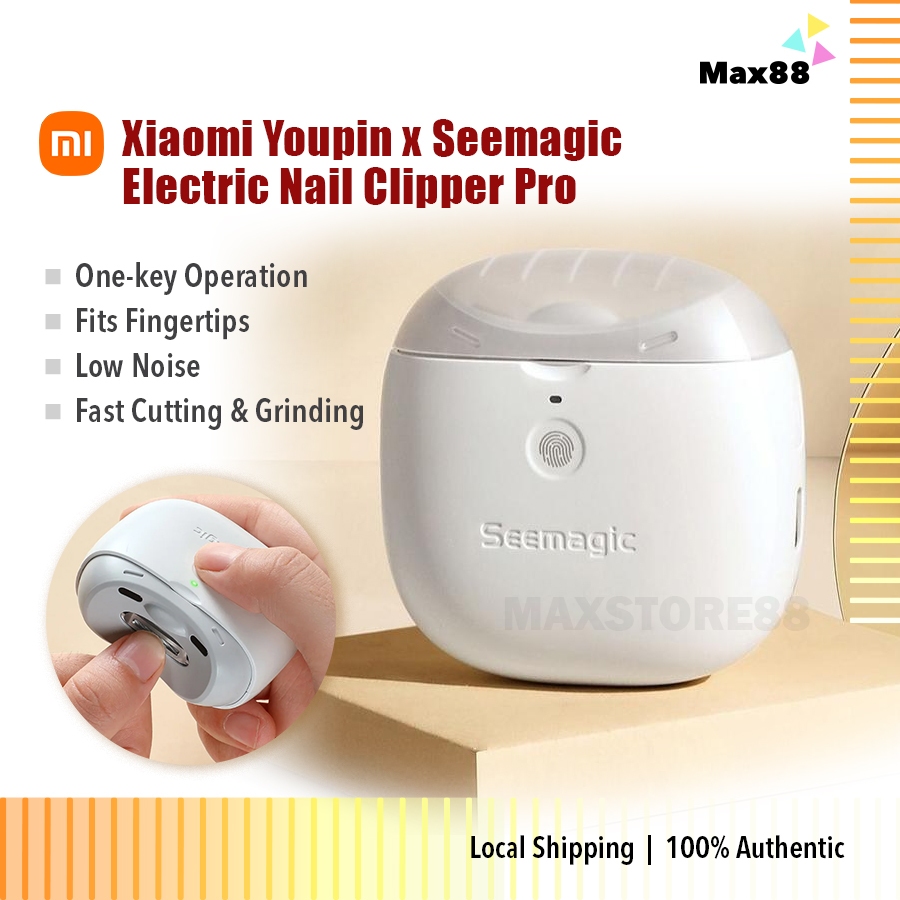 Xiaomi Youpin x Seemagic Electric Nail Clipper Pro with Light Automatic ...